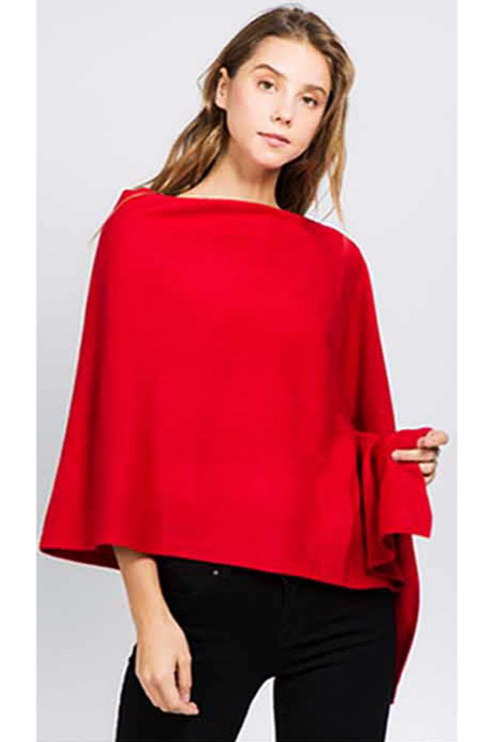 CHIC STYLISH CHENILLE SOLID COLOR PONCHO – GFL BOUTIQUE
