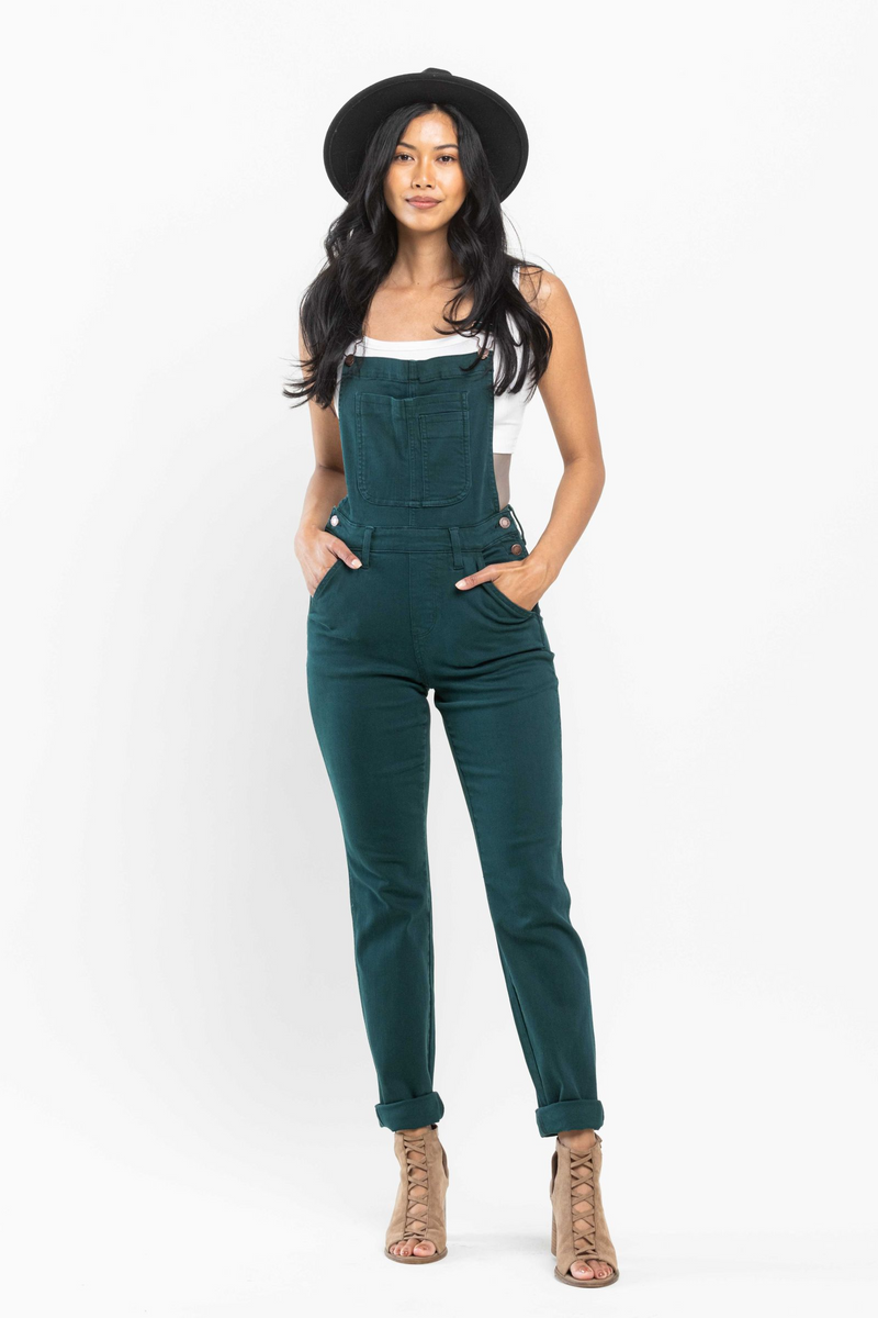 High Waisted Double Cuff Overalls – GFL BOUTIQUE