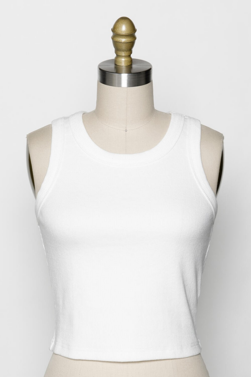 Ribbed Tank Crop Top – GFL BOUTIQUE