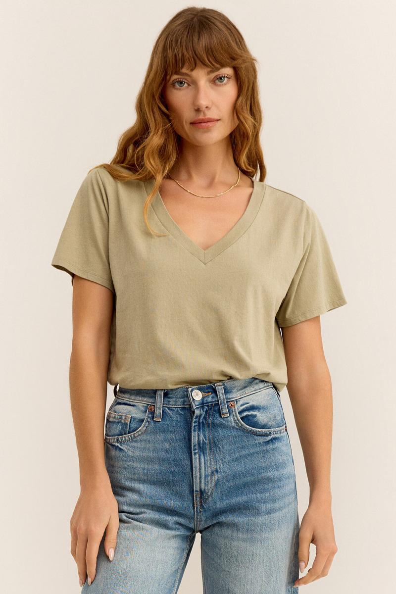 Girlfriend V-Neck Tee – GFL BOUTIQUE
