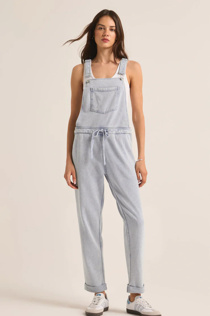 The Knit Denim Overalls – GFL BOUTIQUE