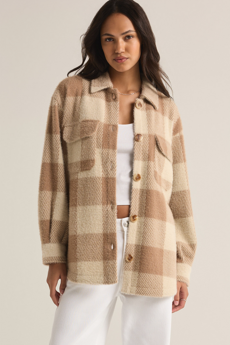 Trucker Buffalo Check Jacket – GFL BOUTIQUE